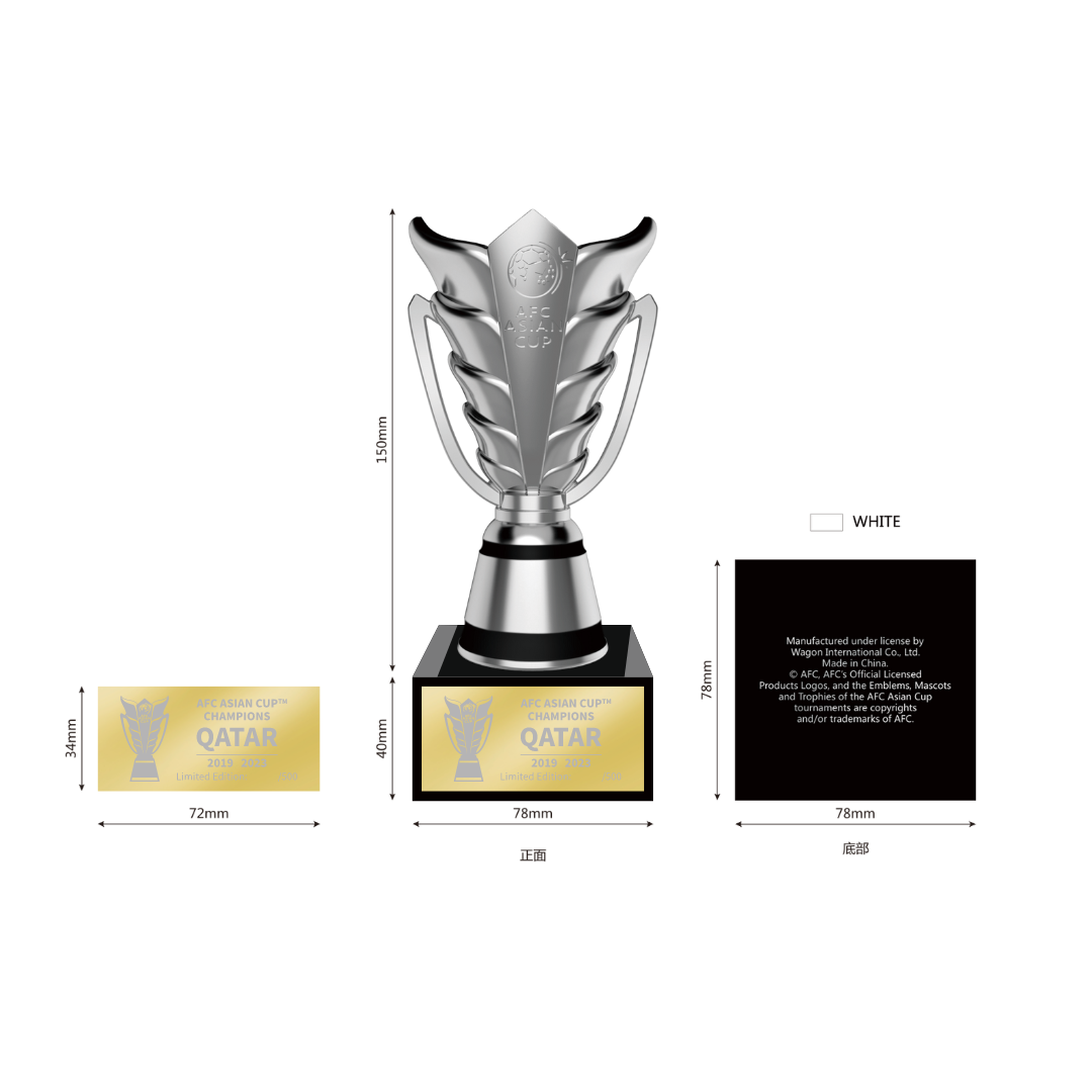 Qatar Champion-150mm Trophy Replica in Premium Box – Q-Live